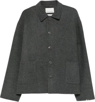 Extreme Cashmere veste &agrave; simple boutonnage - Gris