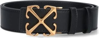 Off-white G&uuml;rtel - Arrow Belt - Black - Gr. 75 - in Wei&szlig; - f&uuml;r Damen