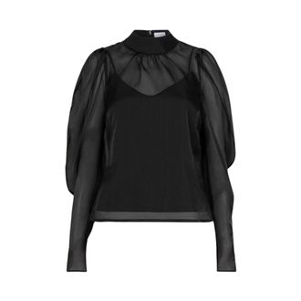 Dante6 Ocean Transparent Top - - Blouses & Shirts - Damen - Schwarzk - XS