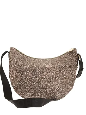 Borbonese Mittelgro&szlig;e Luna Schultertasche - Schwarz