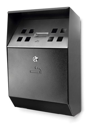 Lacor Lacor 63342 Aschenbecher Wand Black, Edelstahl 18/10