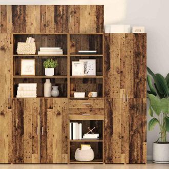 vidaXL Haut Armoire Bois Ancien 50 x 42,5 x 185 cm Bois ding&eacute;nierie vidaXL