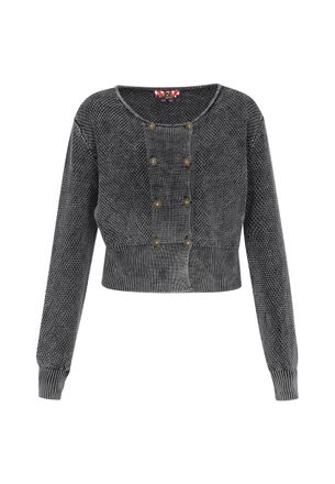 Mymo Strickjacke Frauen Schwarz