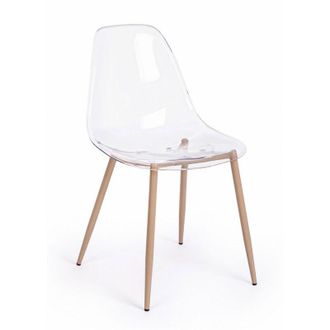BIZZOTTO 4x Mandy Transparenter Stuhl