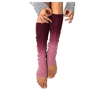 Generic Chaussettes Femme Fantaisie Funny Socks Chaussettes Longues Chaudes Au-Dessus Du Genou Pour Femmes Design Tricot Confortable Pour Filles Id&eacute;al Pour Le