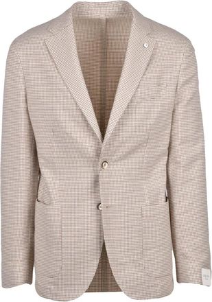 L.B.M. 1911 L.b.m. 1911, Homme, Vestes, Beige, Taille: XL Giacca Stondata