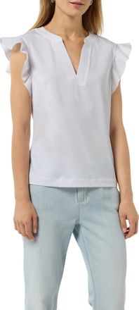 Comma T-Shirt mit Volant&auml;rmel