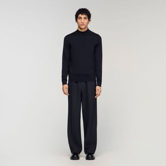 Sandro Pull en laine &agrave; col montant