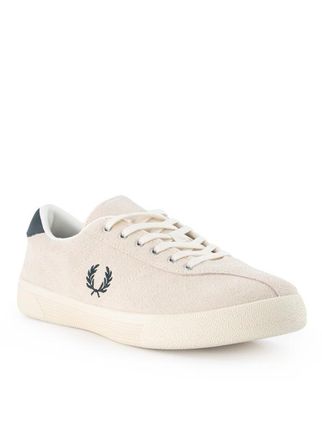 Fred Perry Herren Sneaker wei&szlig; Velours