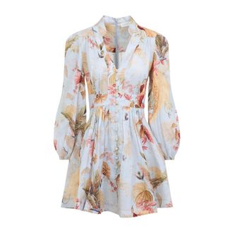Zimmermann Bunte Leinenkleid f&uuml;r Sommerausfl&uuml;ge - - Dresses - Damen - Mehrfarbig - XS