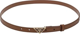 Prada Saffiano Lederg&uuml;rtel - - Accessories - Damen - Braun - 80 CM