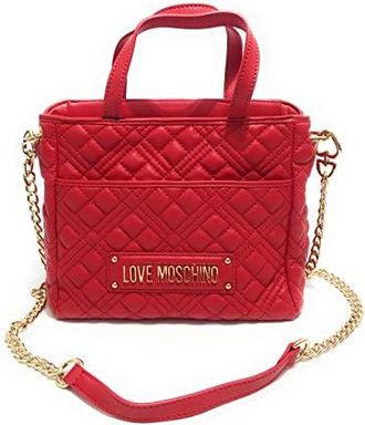 Love Moschino JC4020PP1GLA0, Sac à Main Femme, Rosso, Taille Unique