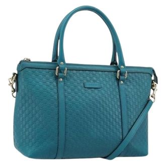 Gucci Sac &agrave; main vintage Pre-owned - Femme - Pre-owned - Bleu - Taille: ONE Size