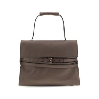 Moschino Femme, Sacs, Brun, Taille: ONE Size Bos Taurus Handbag