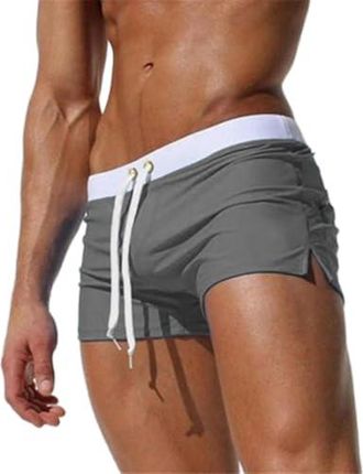 Generic HUIWDP Short de bain respirant &agrave; s&eacute;chage rapide avec poche arri&egrave;re et fermeture &eacute;clair pour homme, R10, XXL