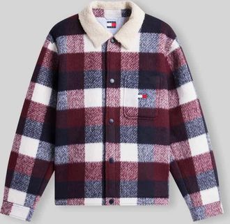 Tommy Jeans Regular Fit Hemdjacke mit Teddykragen