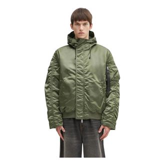 Alpha Industries Blouson Bomber N-2B Base &agrave; Capuche - Homme - Vestes - Vert - Taille: XL