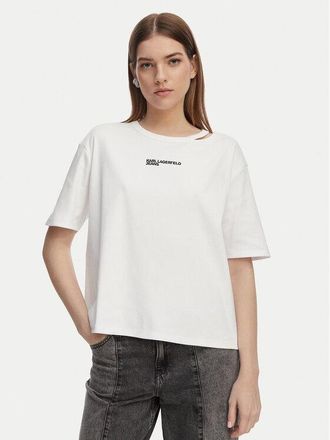 Karl Lagerfeld T-Shirt B2W17077 Wei&szlig; Regular Fit