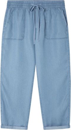 Springfield Damen 7.t.Jogger Carpintero Tencel Hose, Rauchblau, 36