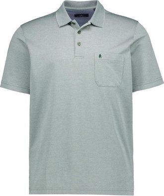 Ragman Herren Polo-Shirt gr&uuml;n Baumwoll-Jersey