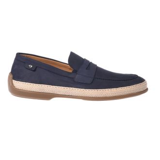 Baldinini Homme, Chaussures, Bleu, Taille: 41 EU Mocassin en nubuck
