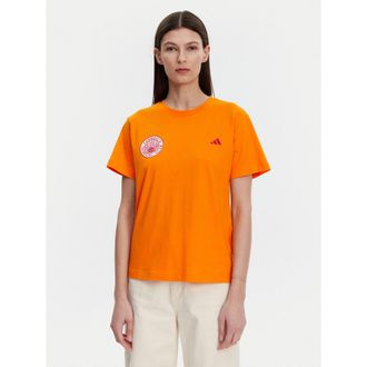 adidas T-Shirt FARM Graphic JD6293 Orange Regular Fit
