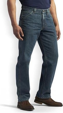Lee Salopette pour Homme Coupe Droite Charpentier Jeanloose-fit Tischlerjeans Mit Geradem Bein Jeans, Pierre Originale, 32 W/36 L