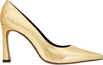 8 by YOOX METALLIC LEATHER POINTY-TOE PUMPS
