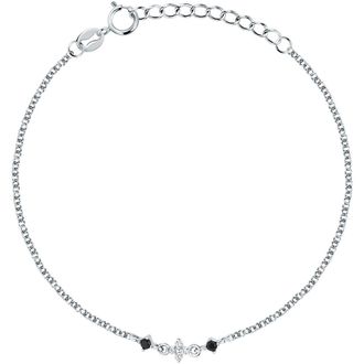 Cleor Bracelet en argent 925/1000 et pierre nano