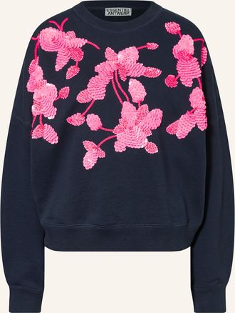 Essentiel Sweatshirt Jaga Mit Pailletten blau