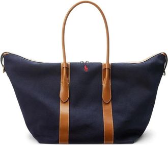 Polo Ralph Lauren Canvas Tote - - Bags - Damen - Blau - ONE SIZE