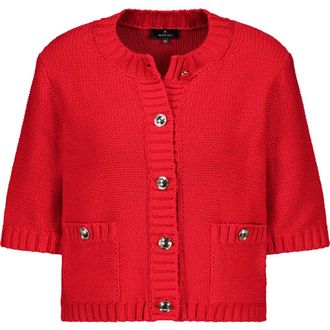 Monari Strickjacke mit Kn&ouml;pfen - - Knitwear - Damen - Rot - S