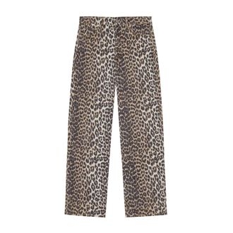 Ganni Femme, Pantalons, Brun, Taille: W26 Printed Pantalons