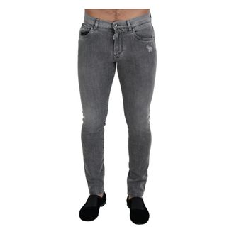 Dolce & Gabbana Homme, Jeans, Gris, Taille: XS Jean Denim Gris Lav&eacute; Chic
