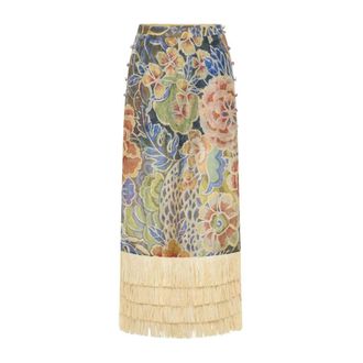 IXIAH Bunte Fransige Casablanca Rock - - Skirts - Damen - Mehrfarbig - S
