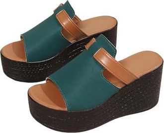 Generic Cocila Sandales Femmes &eacute;T&eacute; De Plage &agrave; Semelle &eacute;Paisse Pour Femmes, Pantoufles D&eacute;Contract&eacute;Es Creuses, Chaussures &eacute;Paisse, Sandale Femmes Confortable Ta