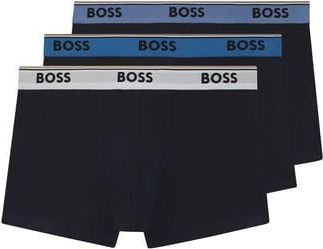 HUGO BOSS Lot de 3 boxers unis en coton m&eacute;lang&eacute;