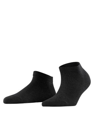Falke Damen Sneakersocken Family W Sn nachhaltige Baumwolle kurz einfarbig 1 Paar, Grau Anthracite Melange 3089, 39-42