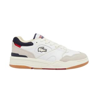 Lacoste Lineshot Sneaker f&uuml;r Herren, Leder, Ortholite-Sohle (Naturwei&szlig;)