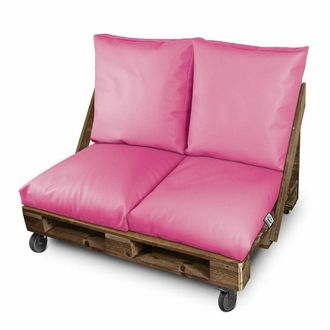Happers Coussin multi-usage Sol ou Dossier ou Si&egrave;ge pour Palette Ext&eacute;rieur Rose Happers 60x80 Rose