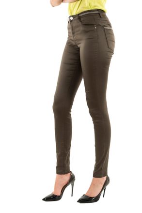 Morgan Damen Pantalon Slim enduit 212-PALONA Klassische Hose, Taupe, 34