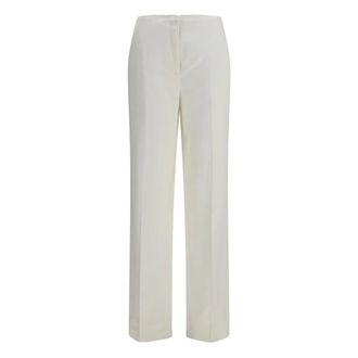 Toteme Pantalon &agrave; ourlet brut facile - Femme - Pantalons - Blanc - Taille: 38 FR