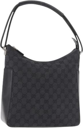 Gucci Sac bandouli&egrave;re GG Canvas Pre-owned - Femme - Pre-owned - Noir - Taille: ONE Size