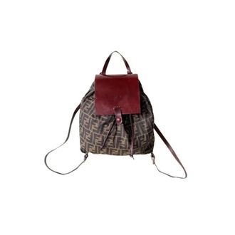 Fendi Pre-owned Zucca Canvas Rucksack - - Pre-owned - Damen - Rot - ONE SIZE