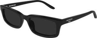 Balenciaga T&auml;gliche rechteckige Sonnenbrille - - Accessories - unisex - Schwarzk - 55 MM