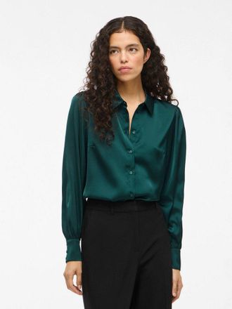 Vila Langarmbluse VIENNA RAVENNA L/S BALLOON SHIRT - NOOS