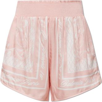 Balmain Femme, Shorts, Rose, Taille: 38 FR Short Pyjama Imprim&eacute; Foulard