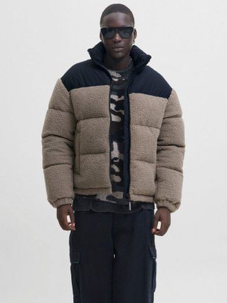 Jack & Jones Steppjacke JCOFLARE TEDDY PUFFER JACKET