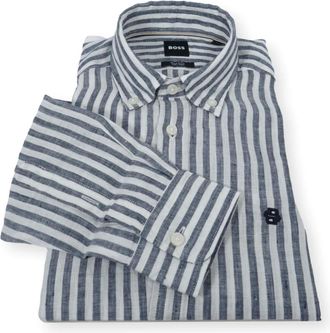 HUGO BOSS Homme, Chemises, Bleu, Taille: M H-Liam-Bd-E-C1-261 Shirt