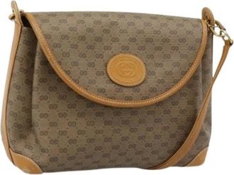 Gucci Sac bandouli&egrave;re Micro Small GG Canvas Pre-owned - Femme - Pre-owned - Beige - Taille: ONE Size
